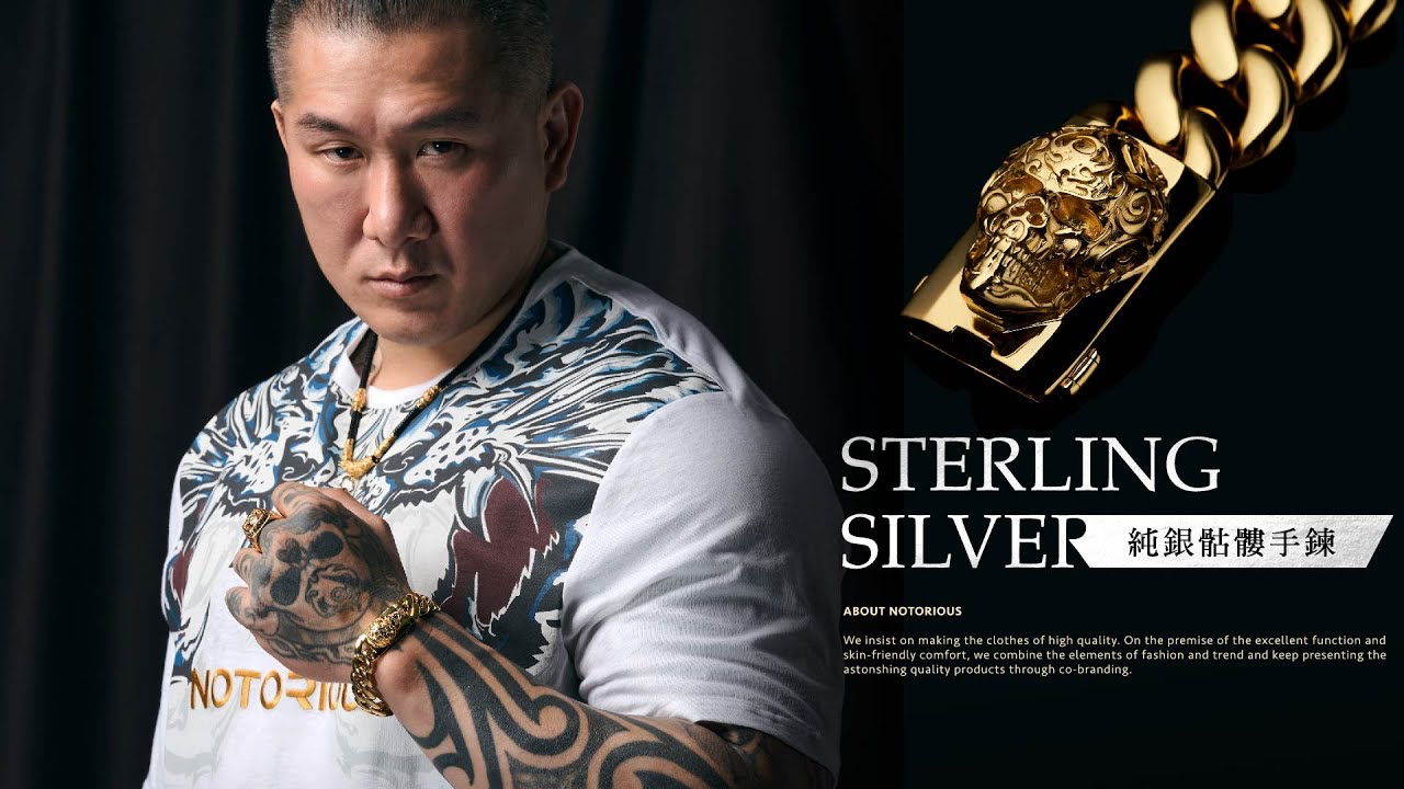 Notorious 純銀骷髏手鍊｜卓越工藝，匠心打造- PaPiin